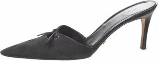 Gucci Canvas Mules - ShopStyle