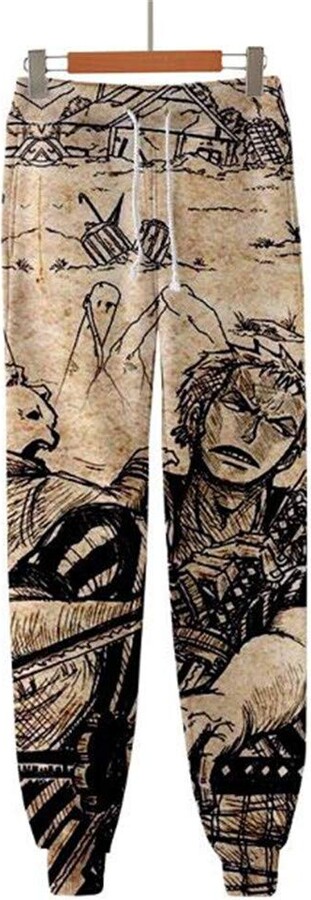 WANHONGYUE One Piece Monkey D Luffy Anime 3D Printed Sweatpants Joggers ...