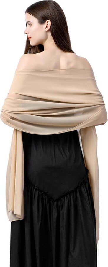 Ladiery Plus Size Chiffon Shawls and Wraps for Evening Party Women ...