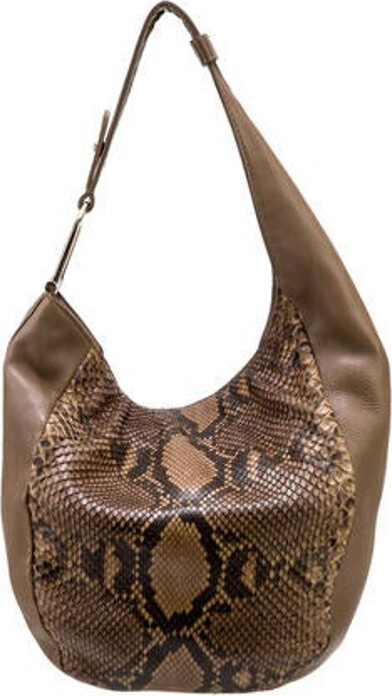 Gucci Medium Python Greenwich Hobo - ShopStyle