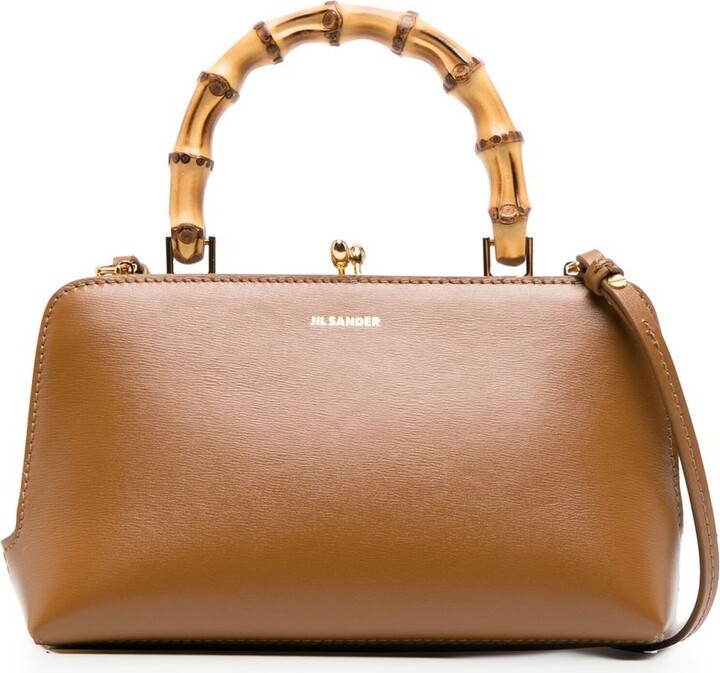 Jil Sander mini Goji bamboo bag - ShopStyle