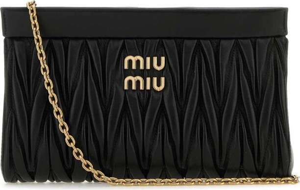 Miu Miu Matelassé Chain-Linked Shoulder Bag - ShopStyle