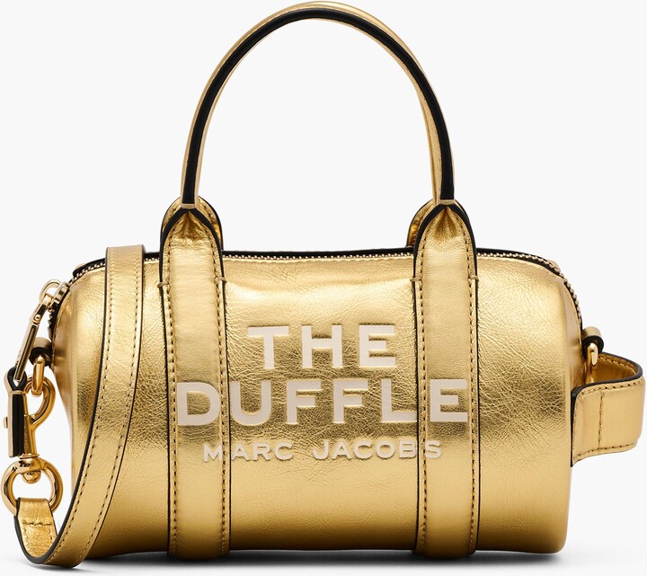 Marc Jacobs The Metallic Leather Mini Duffle Bag - Gold - ShopStyle