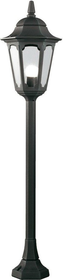 Loops Outdoor IP44 1 Bulb Short Mini Lamp Post Pillar Black LED E27 ...