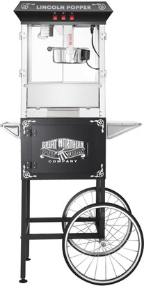 Great Northern Popcorn 8 oz. Lincoln Popcorn Machine With Cart – Black ...