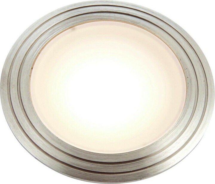 Loops IP67 Outdoor LED Ground Light 1.3W Cool White Steel Flush Decking ...