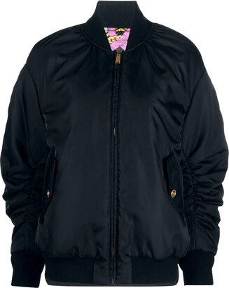 Versace La Greca print puffer jacket - ShopStyle