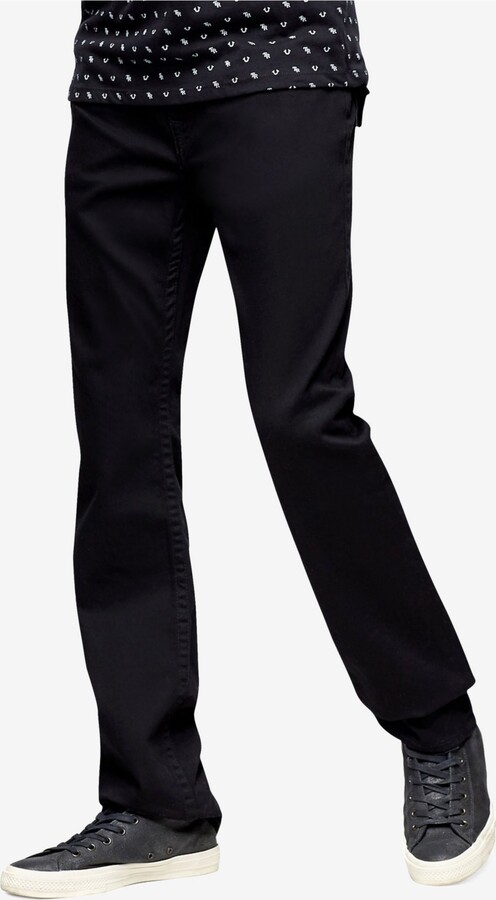 True Religion Men's Ricky Straight Fit Jeans with Back Flap Pockets ...