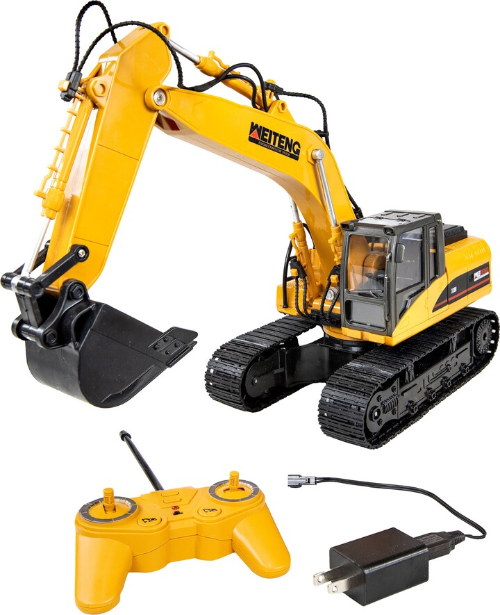 Sunnydaze Dig and Drive Remote Control Dump Truck - 1:20 Scale ...