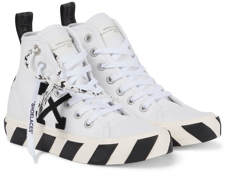 Off-White Vulcanized canvas sneakers - ShopStyle