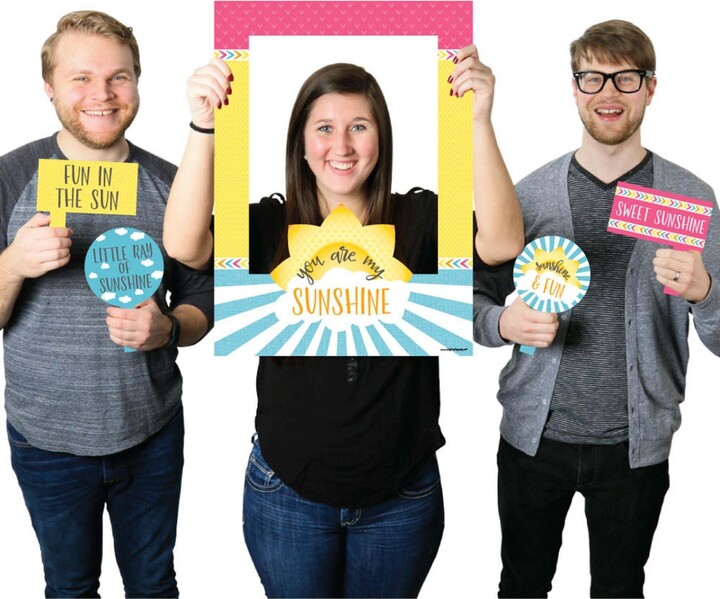 Big Dot Of Happiness You are My Sunshine - Baby Shower Selfie Photo ...