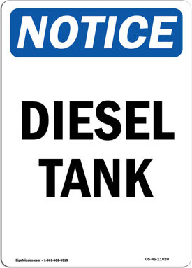 SignMission Diesel Tank Sign - ShopStyle Desks