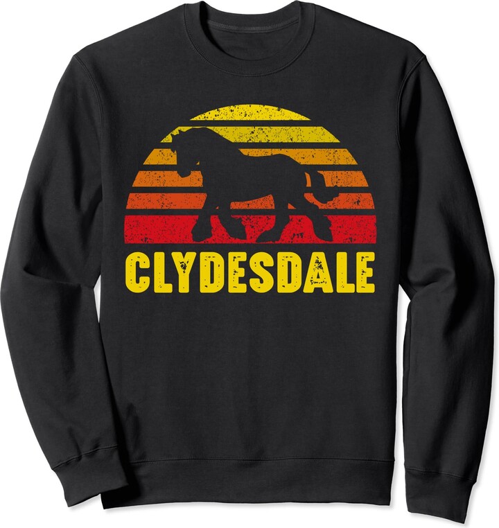 Vintage Clydesdale Cool Equestrian Clydesdale Bud Horse Love Sweatshirt ...