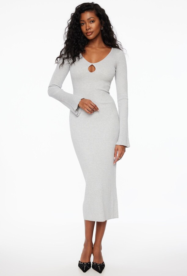 Dynamite Keyhole Cutout Midi Dress - ShopStyle