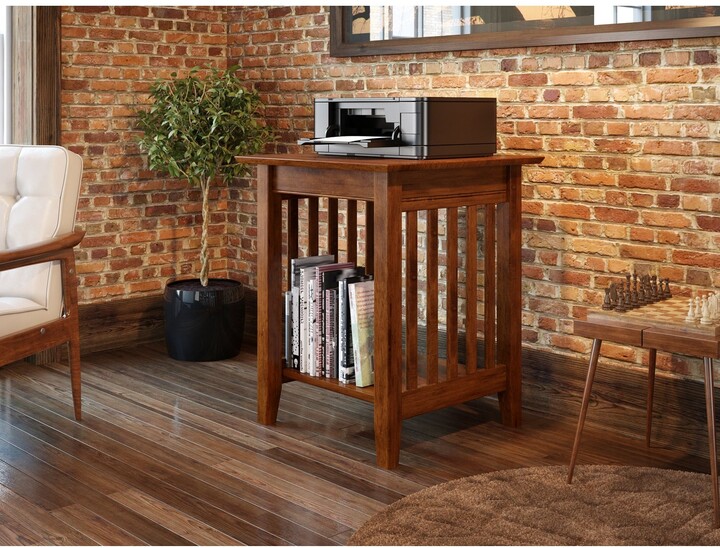 AFI Mission Walnut Wood Printer Stand - ShopStyle Desks