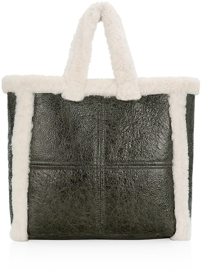 Maximilian Shearling Tote Bag - ShopStyle