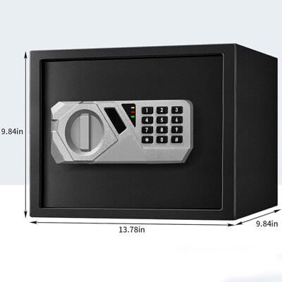 DEBLIT Steel Security Lock Box with Removable Shelf, Digital Electronic ...