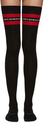Vetements SSENSE Exclusive Black Thigh-High Socks - ShopStyle