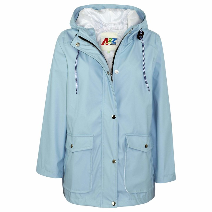 A2Z 4 Kids Kids Girls Boys PU Raincoat Jackets Hooded Windbreaker ...