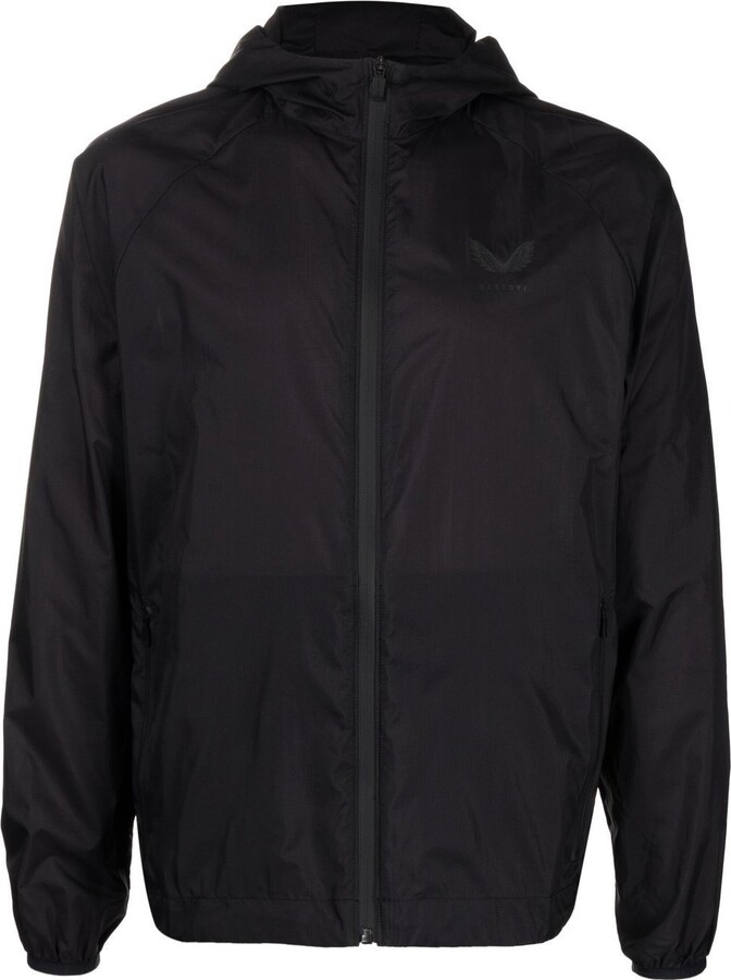 Castore Black Logo Print Sports Jacket - ShopStyle