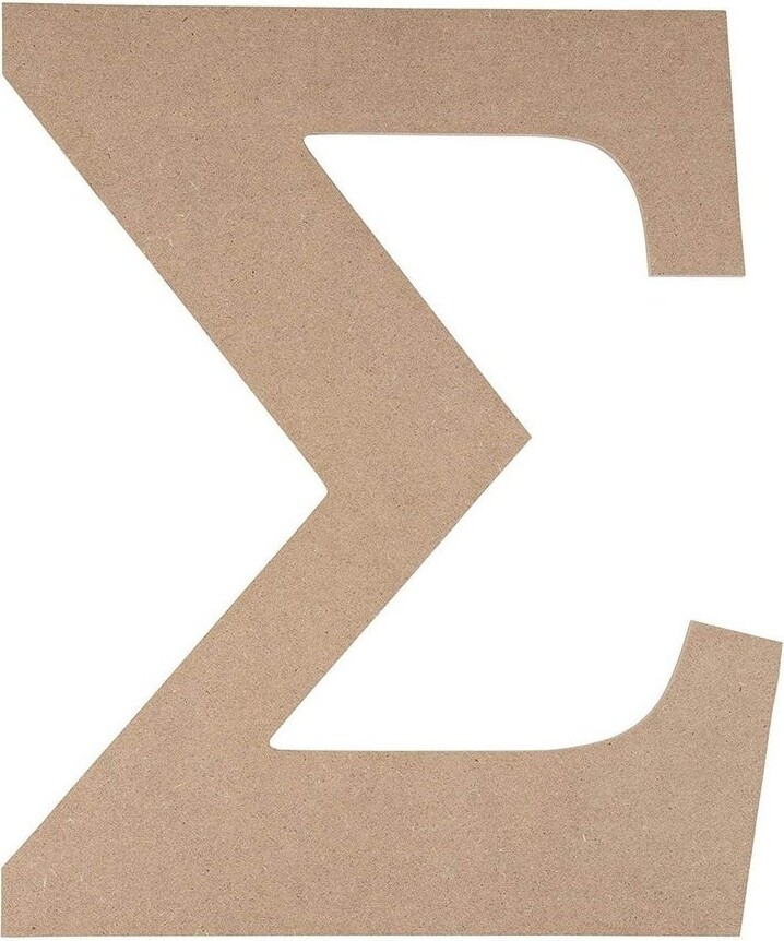 Juvale Wooden Greek Letter - DIY Paintable Unfinished Wood Letter Greek ...