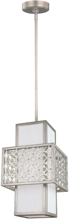 Loops 1 Bulb Ceiling Pendant Light Fitting Sunrise Silver LED E27 60W ...