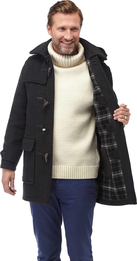 Original Montgomery Mens London Duffle Coat - Charcoal - XXL ...