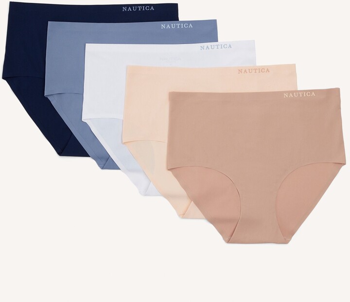 Nautica Womens Micro-Ribbed Brief, 5-Pack - ShopStyle Panties