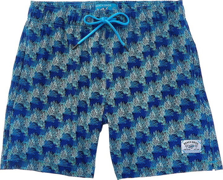 Beach Bros Coral Overlap Swim Trunk - ShopStyle