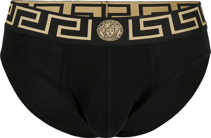 Versace Greca border briefs - ShopStyle