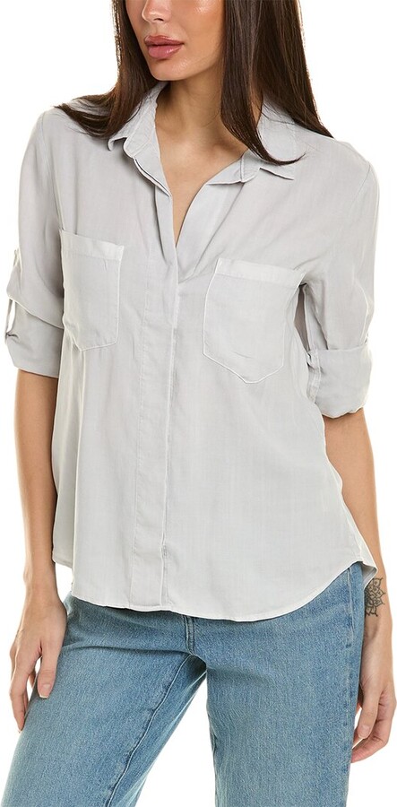 Bella Dahl Split Back Button-Down Blouse - ShopStyle Tops