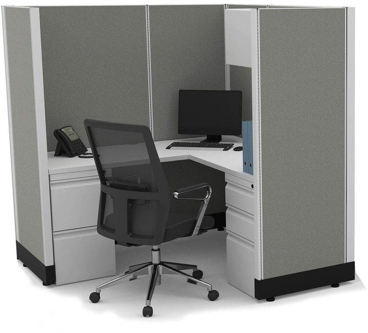 Overstock Modular Office Desk Furniture 67H Powered Cubicles - ShopStyle