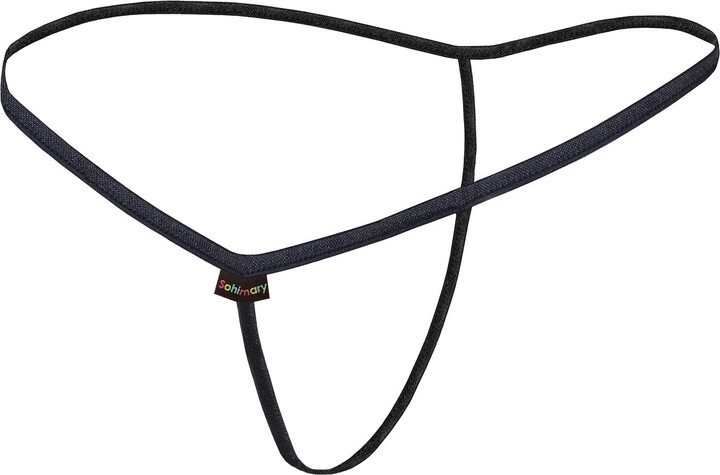 Sohimary 470 Women's Mini Thong G-String Tanga XS S M 6 8 10 12 Black ...