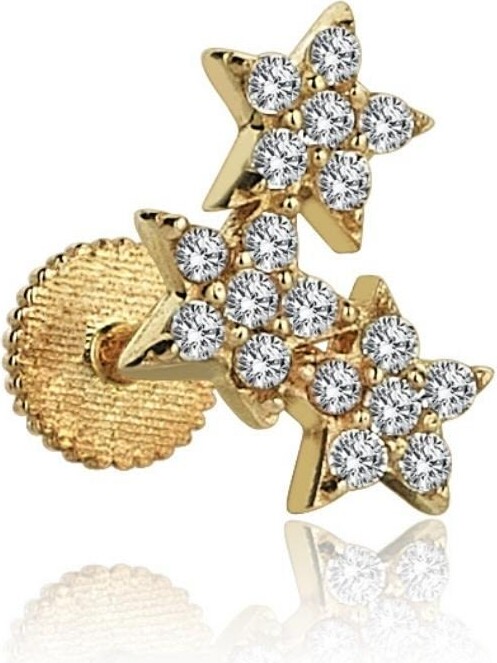 Odda75 Women's White Triple Star Helix Piercing In 14K Gold - ShopStyle ...