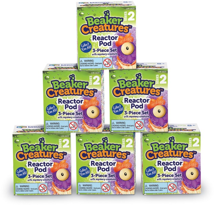 Learning Resources Beaker Creatures Series 2 Reactor Pods (6-pack ...