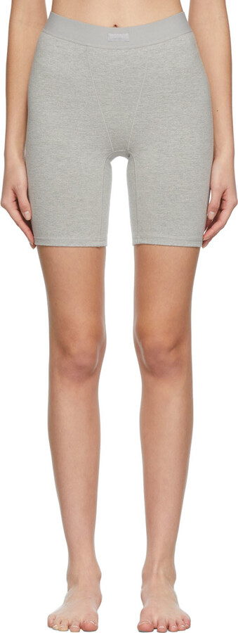 SKIMS Grey Outdoor Basics Bike Shorts - ShopStyle