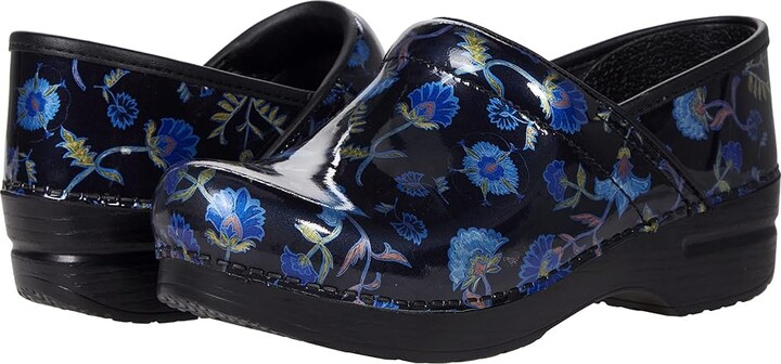 Dansko Professional (Blue Garden Patent) Women's Clog Shoes - ShopStyle