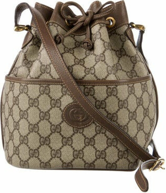 Gucci Vintage GG Plus Bucket Bag - ShopStyle