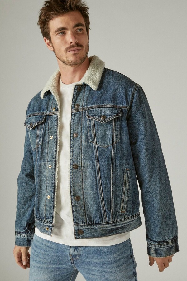 Lucky Brand Faux Shearling Trucker Jacket - ShopStyle