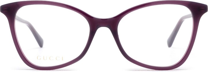 Gucci Eyewear Gg1360o Violet Glasses - ShopStyle Eyeglasses