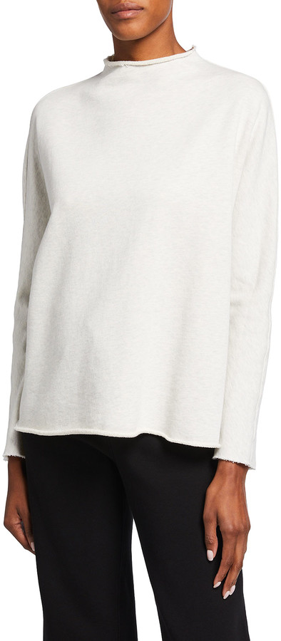 Frank And Eileen Long-Sleeve Funnel-Neck Capelet Top - ShopStyle
