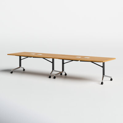 The Twillery Co. Albin 14 Person Conference Meeting Tables 2 piece ...