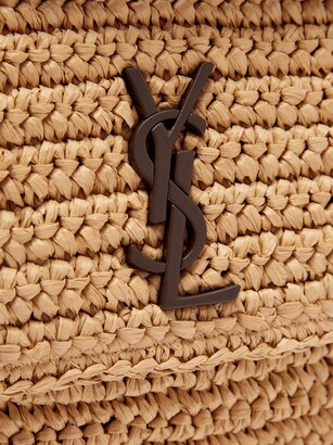 Saint Laurent medium Niki raffia shoulder bag - ShopStyle