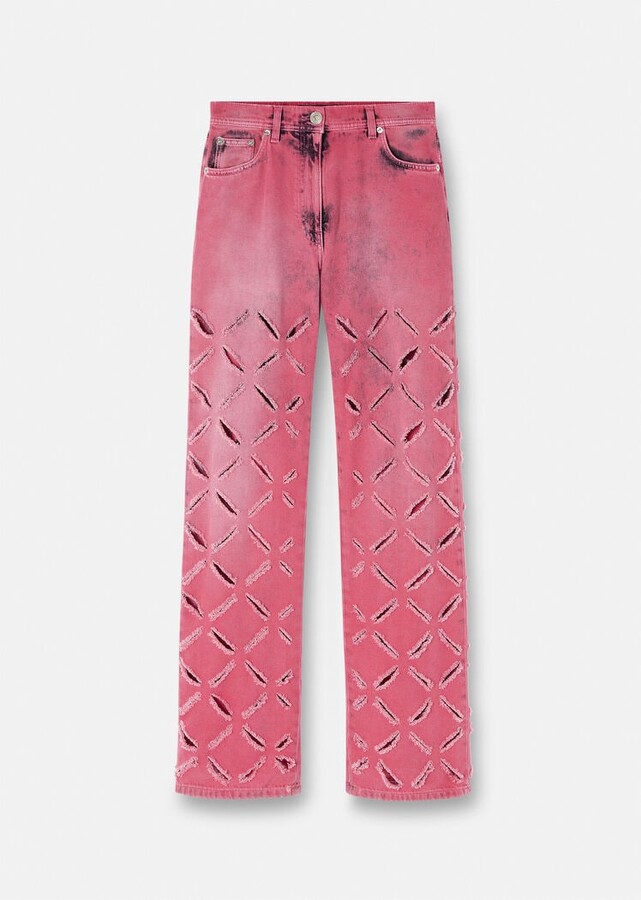 Versace Slashed Medusa Jeans - ShopStyle