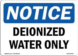 SignMission Deionized Water Only Sign - ShopStyle Home Office