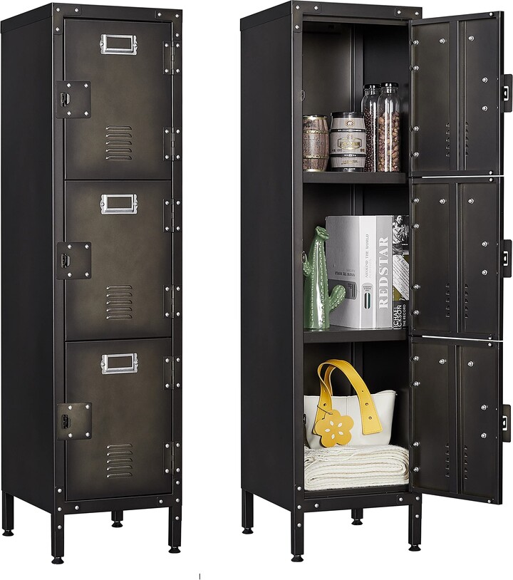 Global Pronex Metal Locker Storage Cabinet, 48" Lockers Locking Cabinet ...