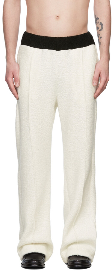 Casablanca White Terry Block Lounge Pants - ShopStyle
