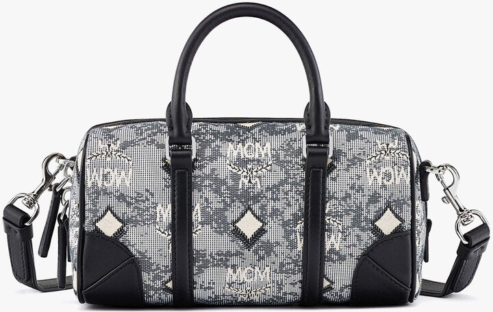 MCM Aren Boston Bag In Vintage Monogram Jacquard - ShopStyle