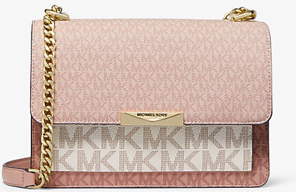 Michael Kors Jade Large Tri-Color Logo Crossbody Bag - ShopStyle