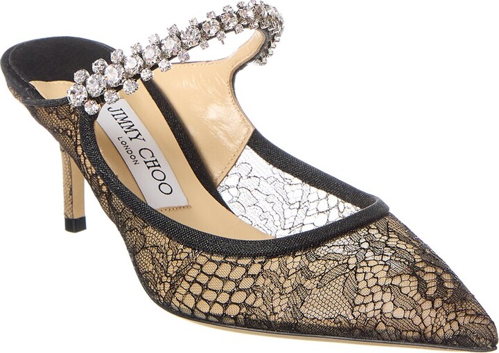 Jimmy Choo Bing 65 Lace & Glitter Pump - ShopStyle